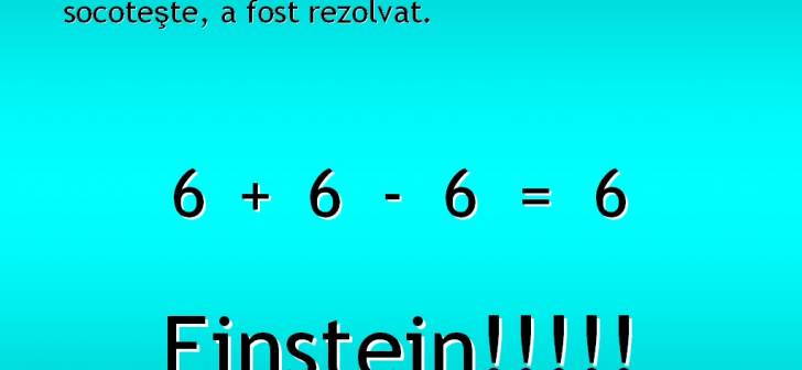 Doi oameni din 100 gasesc raspunsul la Testul lui Einstein! Tu il treci ...