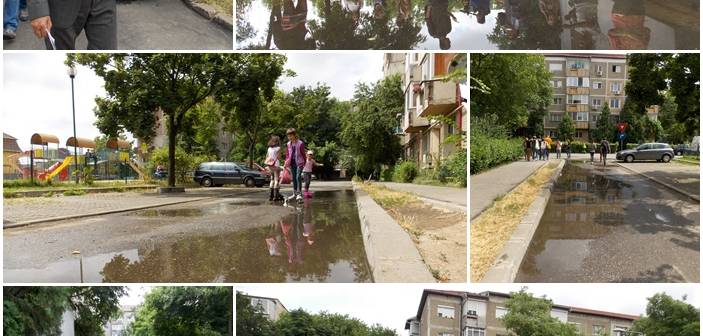 Balteste apa pe o strada abia asfaltata cu 145.000 de euro. Asa a ...