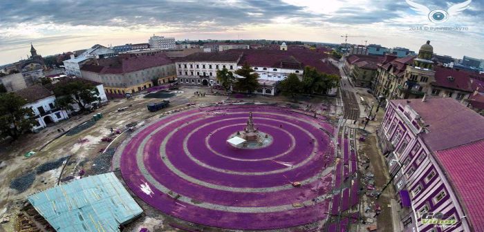 Piata Rosie sa devina Piata Mov, in culorile echipei Poli Timisoara ...