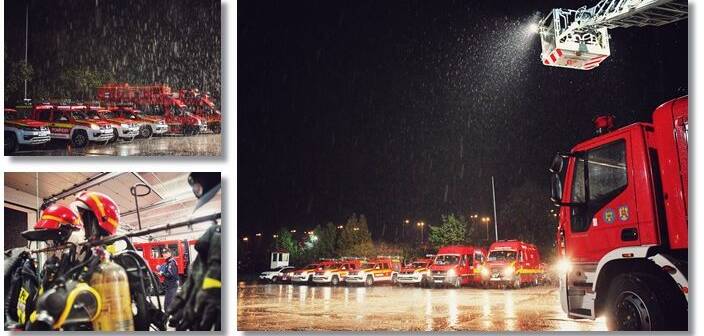 Premiera. Cea mai noua tehnica de interventie la dezastre a pompierilor ...