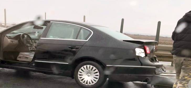 Accident pe autostrada, langa Timisoara. Trafic oprit, un om ranit ...